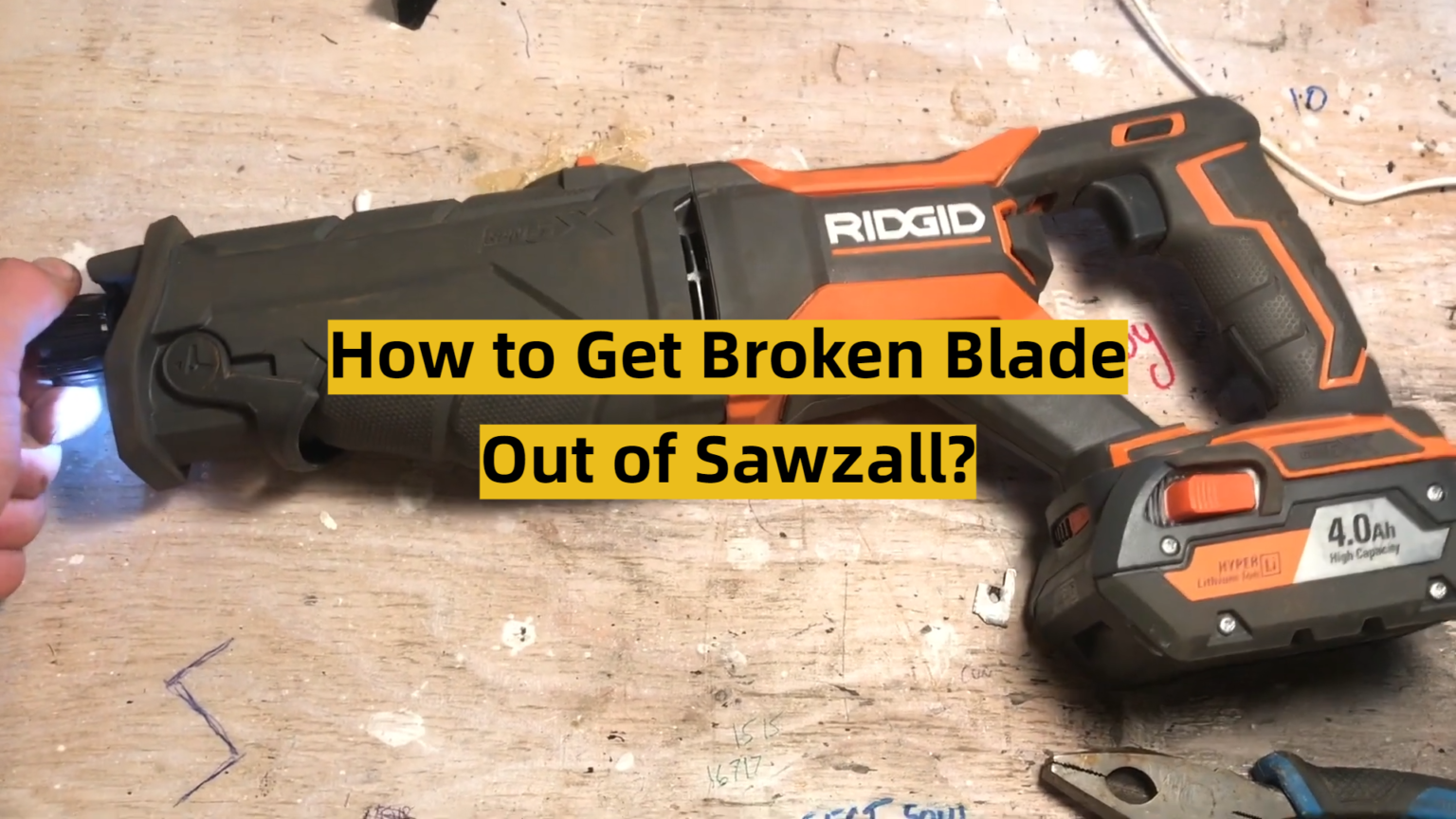 How to Get Broken Blade Out of Sawzall? - ToolsProfy